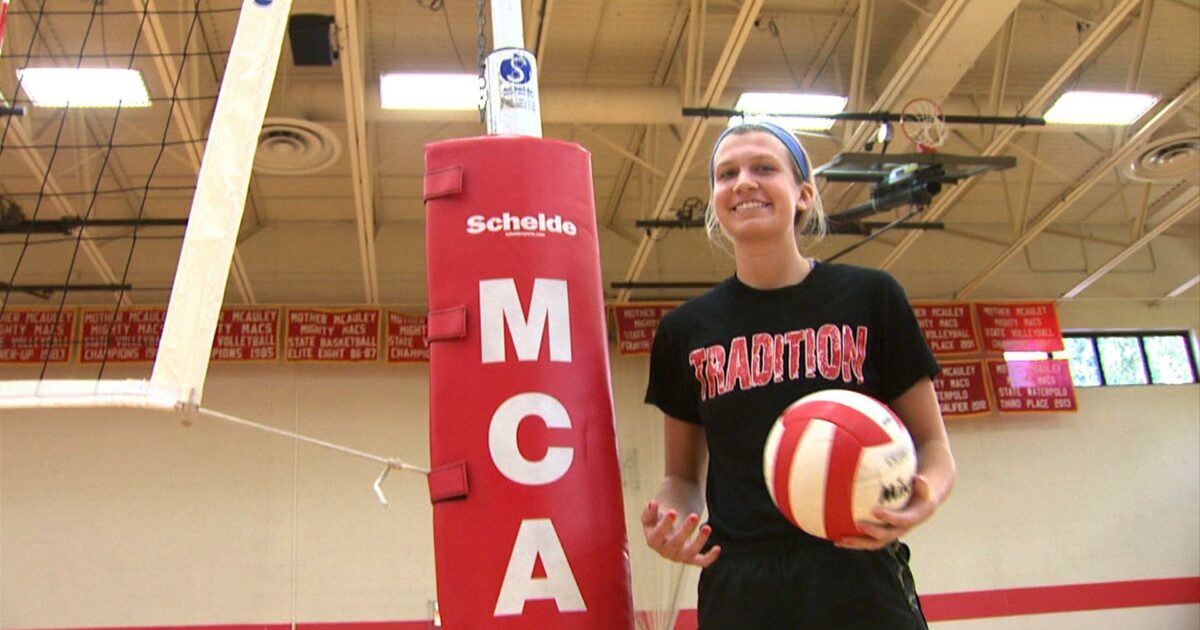Ryann DeJarld - Mother McAuley Volleyball - Highlights/Interviews ...